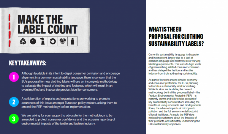 Make the Label Count - Clothing research